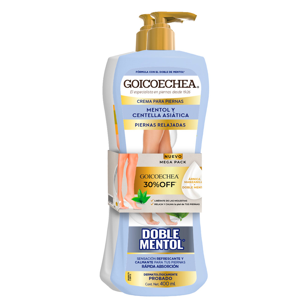 Pack Goicoechea Doble Mentol 400ml + Arnica Y Manzanilla 400ml ...