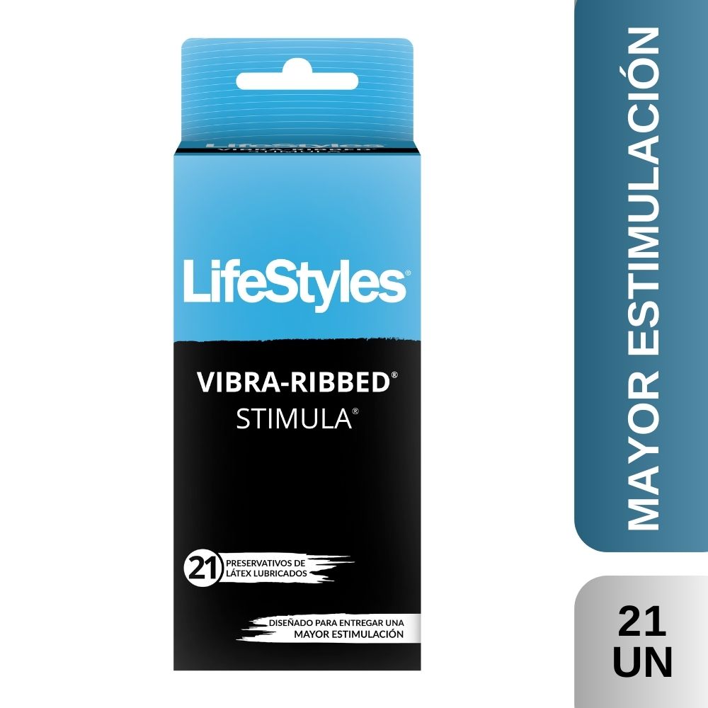 Lifestyles Vibra Ribbed-Lifestyles X21 U | Farmacias Ahumada