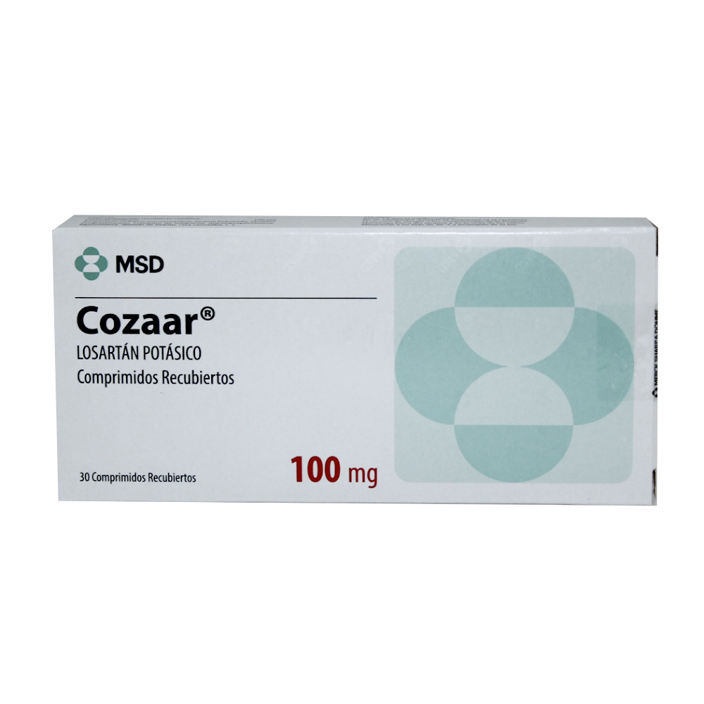 Cozaar 100 mg x 30 Comprimidos Recubiertos | Farmacias Ahumada