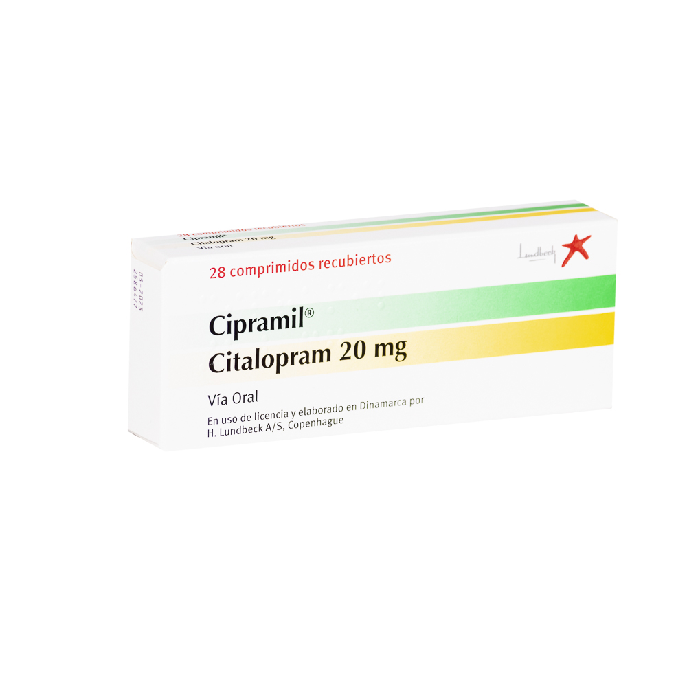 Cipramil 20 mg x 28 Comprimidos Recubiertos | Farmacias Ahumada