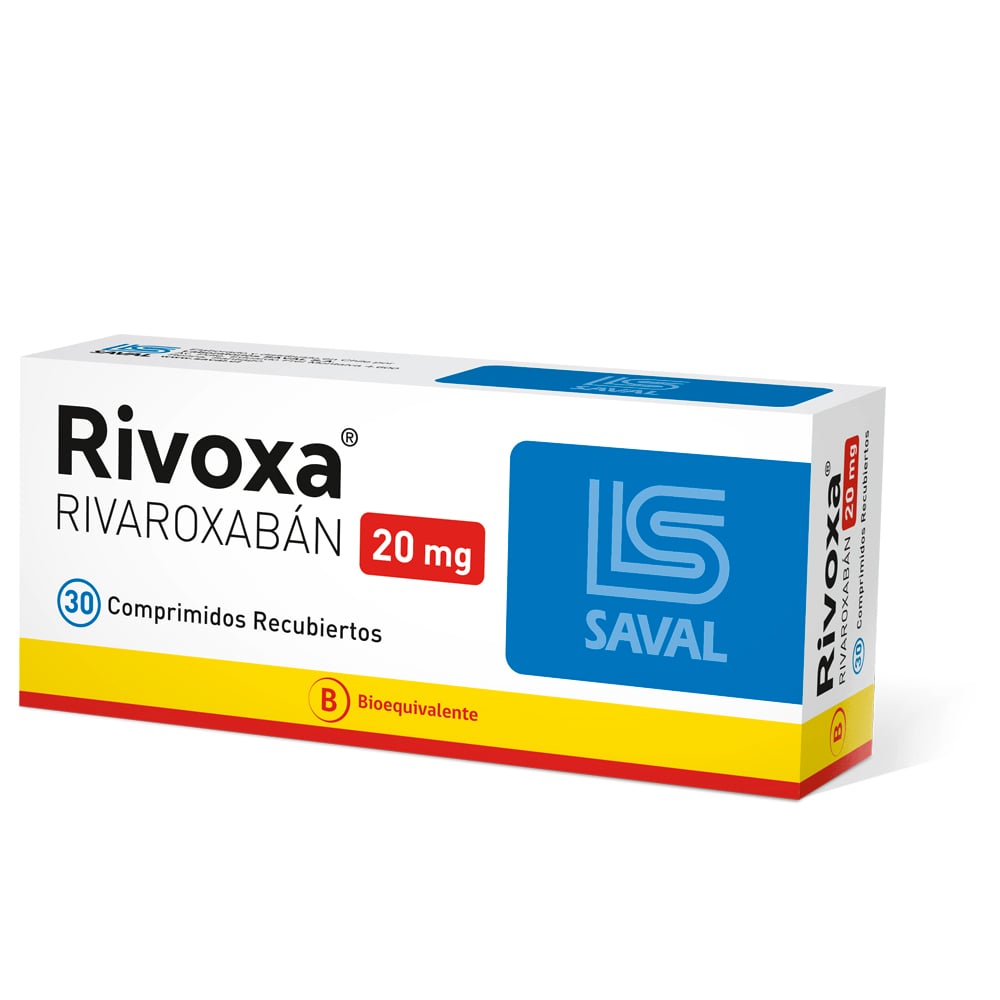 Rivoxa 20 mg x 30 Comprimidos Recubiertos | Farmacias Ahumada