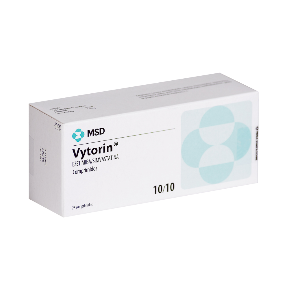 Vytorin 10 mg/10 mg x 28 Comprimidos | Farmacias Ahumada