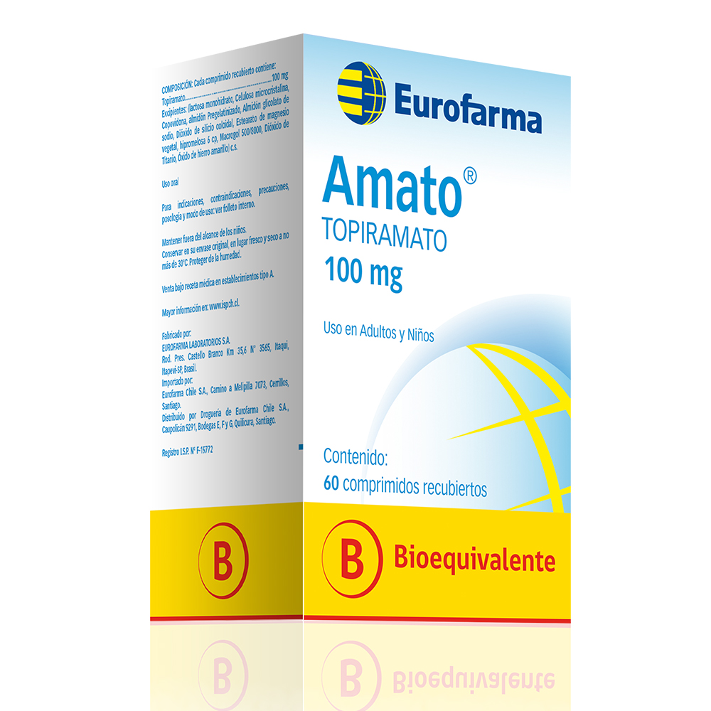 Amato 100 mg x 60 Comprimidos Recubiertos | Farmacias Ahumada