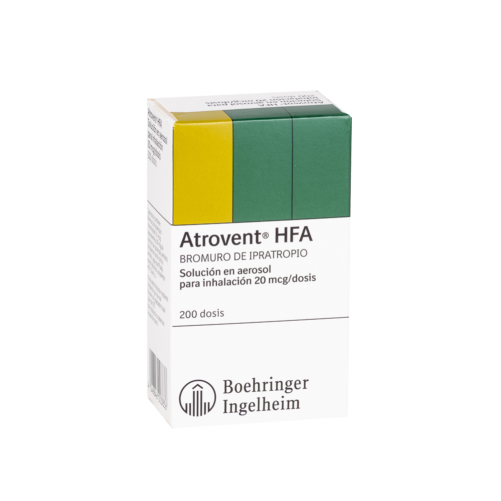 Atrovent HFA 20 mcg/dosis Aerosol para Inhalación 200 dosis | Farmacias ...