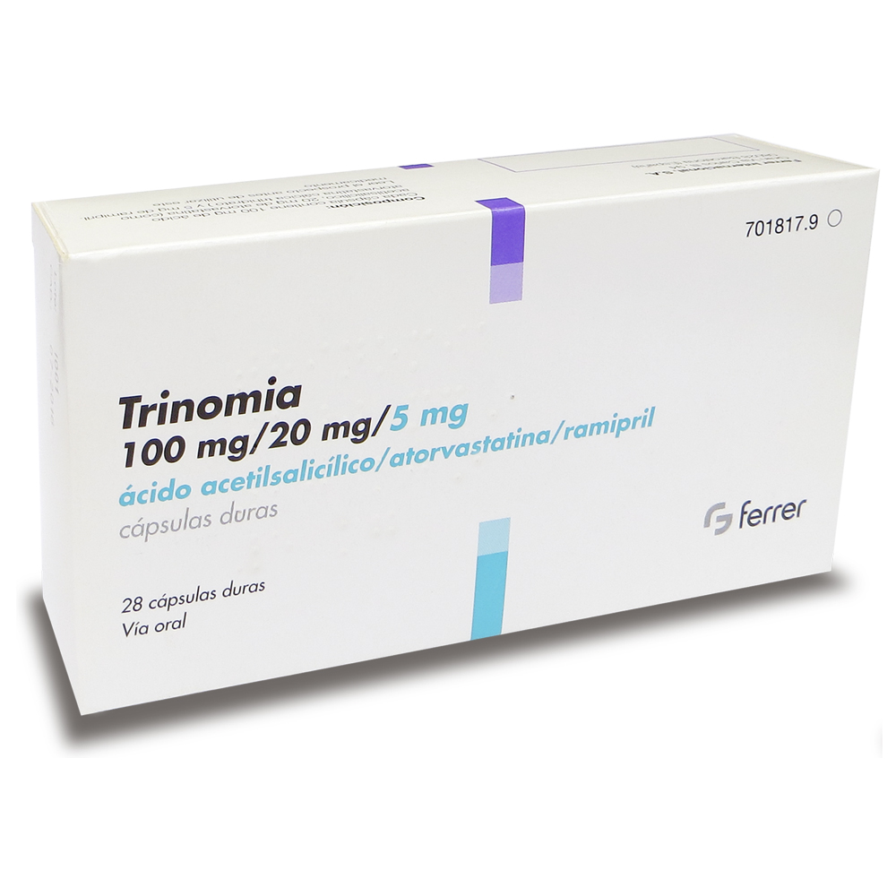 Trinomia 100 mg/20 mg/5 mg x 28 Cápsulas | Farmacias Ahumada