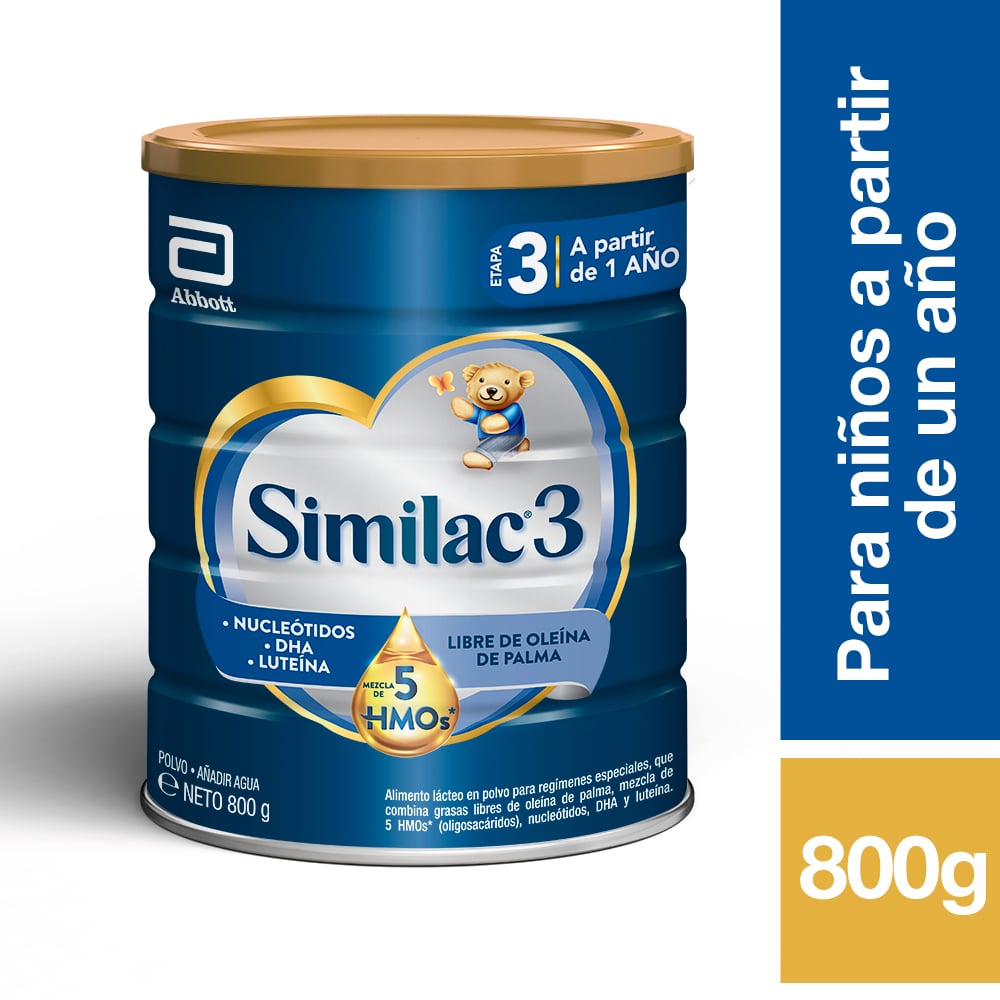 Fórmula Infantil Similac 3 Con 5hmo 800 g | Farmacias Ahumada