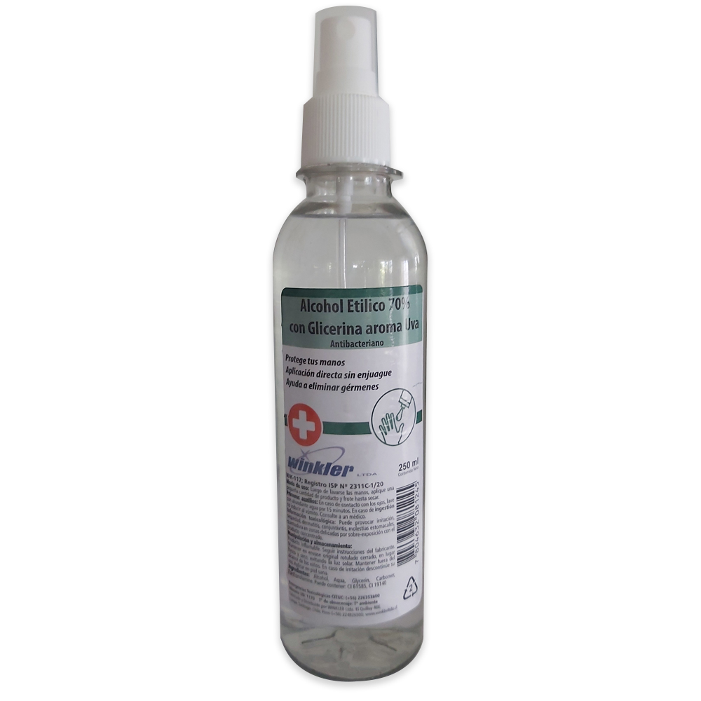 Alcohol Winkler Spray 250 mL | Farmacias Ahumada