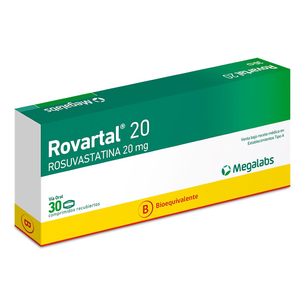 Rovartal 20 mg x 30 Comprimidos Recubiertos | Farmacias Ahumada
