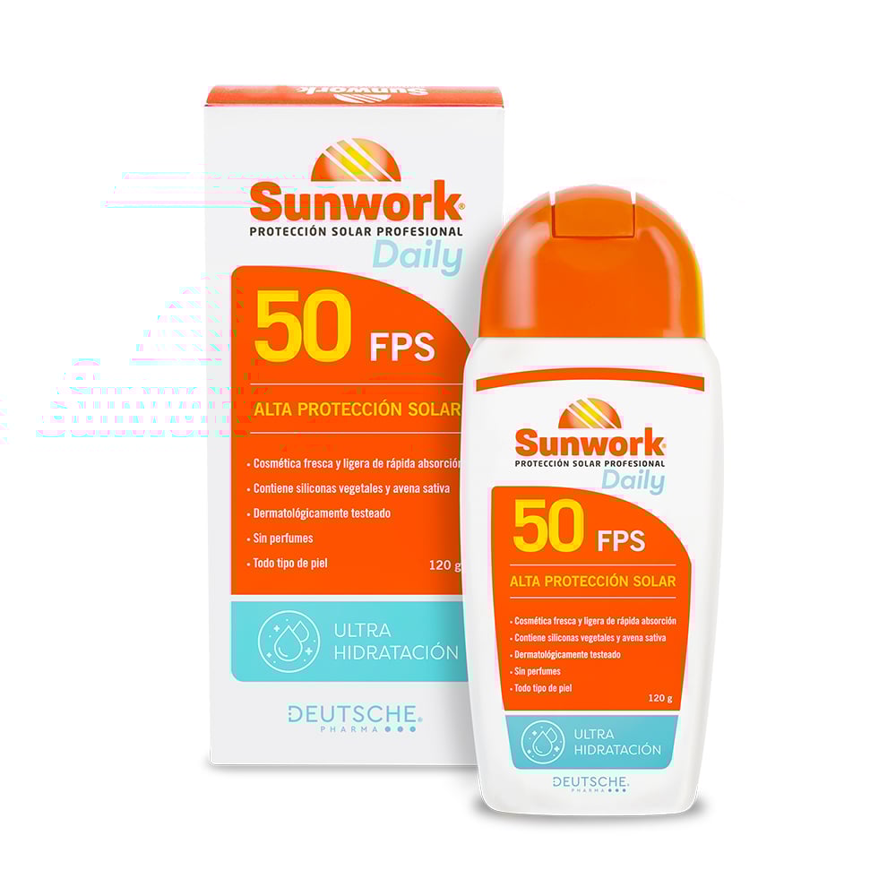 Protector Solar Sunwork Daily Gel 120 G | Farmacias Ahumada