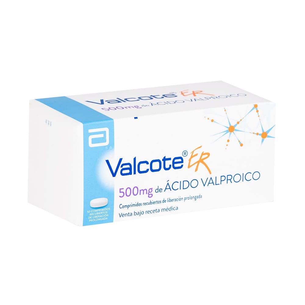 Valcote ER 500 mg x 50 Comprimidos Recubiertos de Liberación Prolongada ...