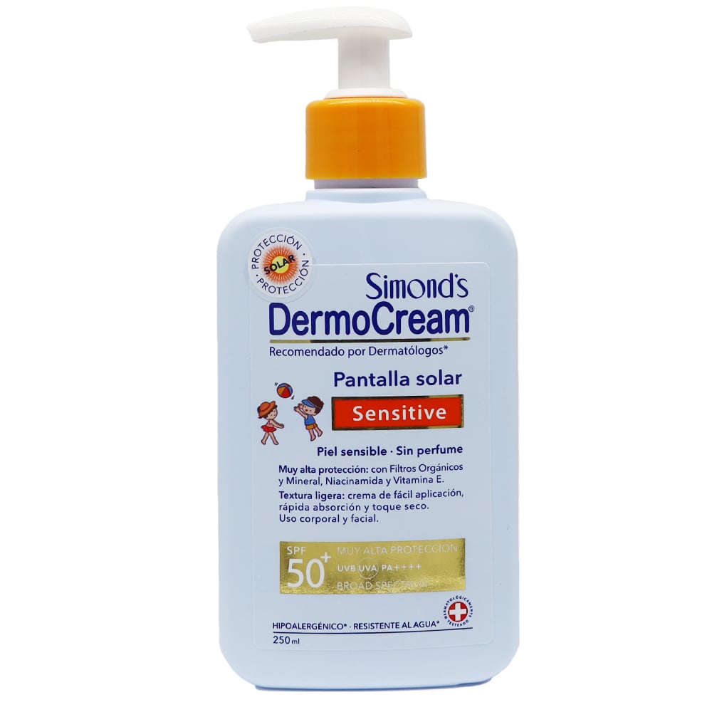 Protector Solar Dermocream Sensitive Spf50+ 250 mL | Farmacias Ahumada