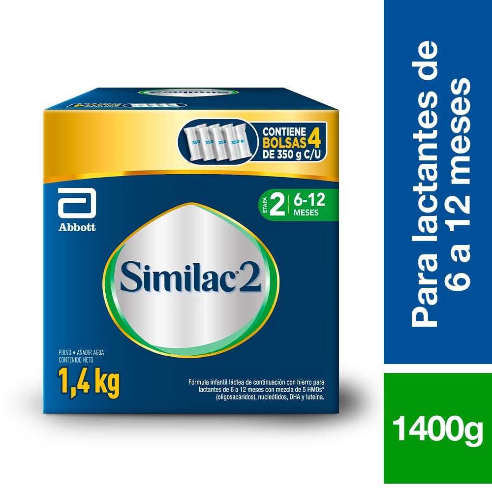 Formula Infantil Similac Etapa 2 1400 g | Farmacias Ahumada