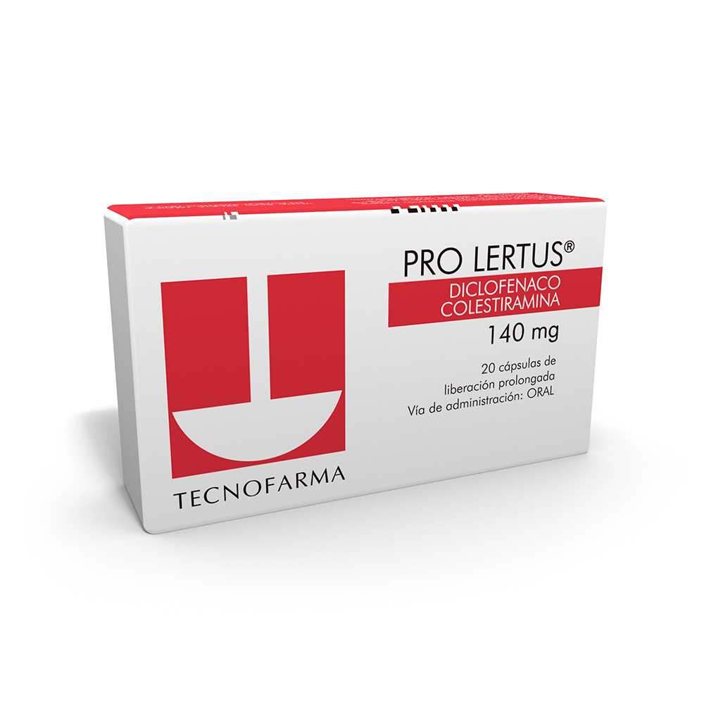 Pro Lertus 140 mg x 20 Cápsulas de Liberación Prolongada | Farmacias ...