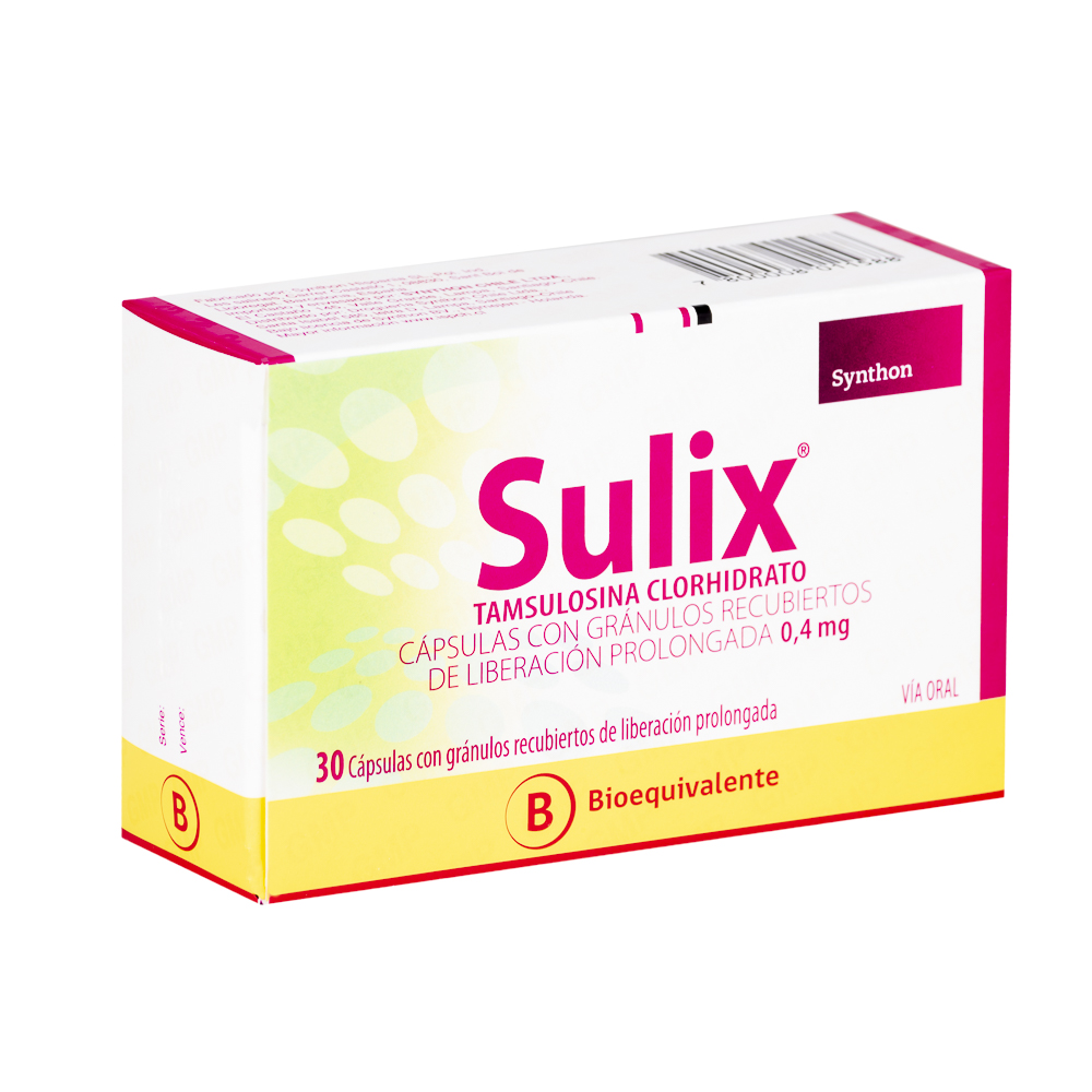 Sulix 0.4 mg x 30 Cápsulas con Gránulos de Liberación Prolongada ...
