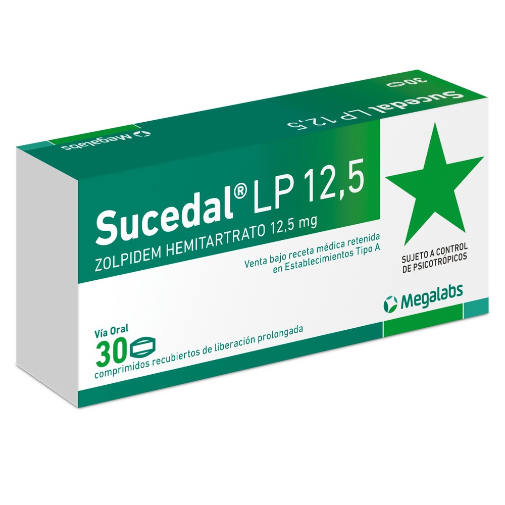 Sucedal Lp 12.5 mg Caja 30 Comp. Recubiertos | Farmacias Ahumada