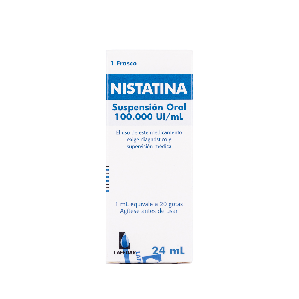 Nistatina 100.000 UI/mL x 24 mL Suspension Oral | Farmacias Ahumada