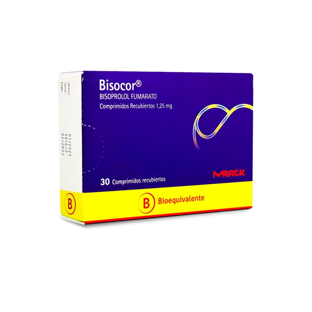 Bisocor 1,25 mg x 30 Comprimidos Recubiertos | Farmacias Ahumada
