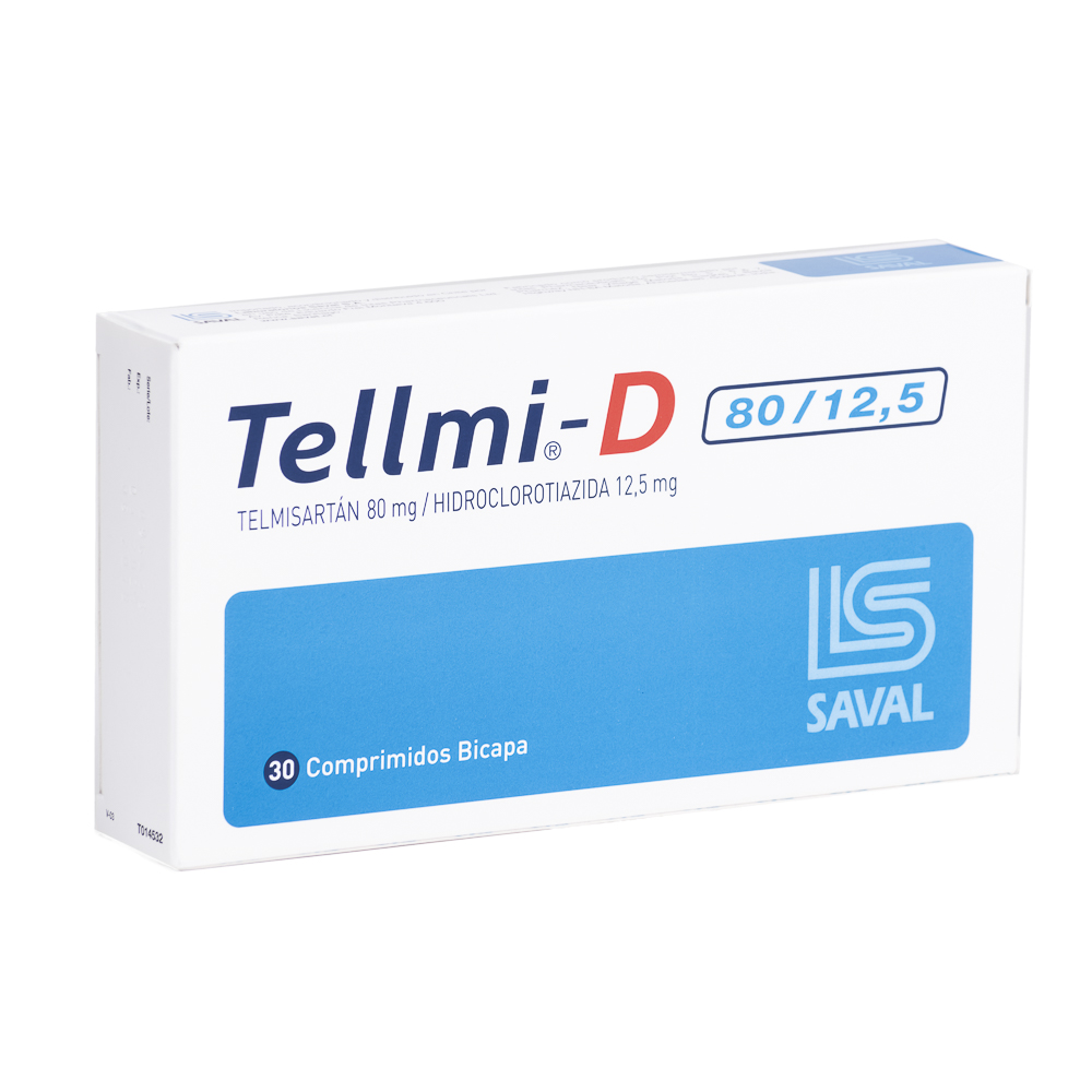Tellmi-D 80 mg/12.5 mg x 30 Comprimidos Bicapa | Farmacias Ahumada