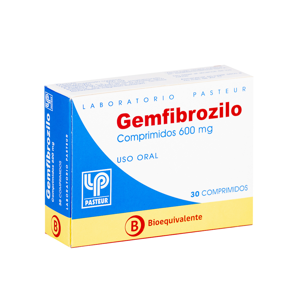 Gemfibrozilo 600 mg x 30 Comprimidos PASTEUR | Farmacias Ahumada