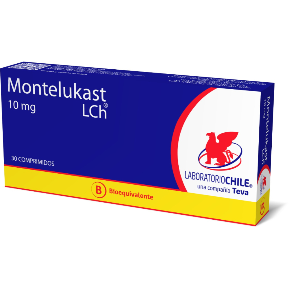 Montelukast 10 Mg 30 Comprimidos Recubiertos | Farmacias Ahumada