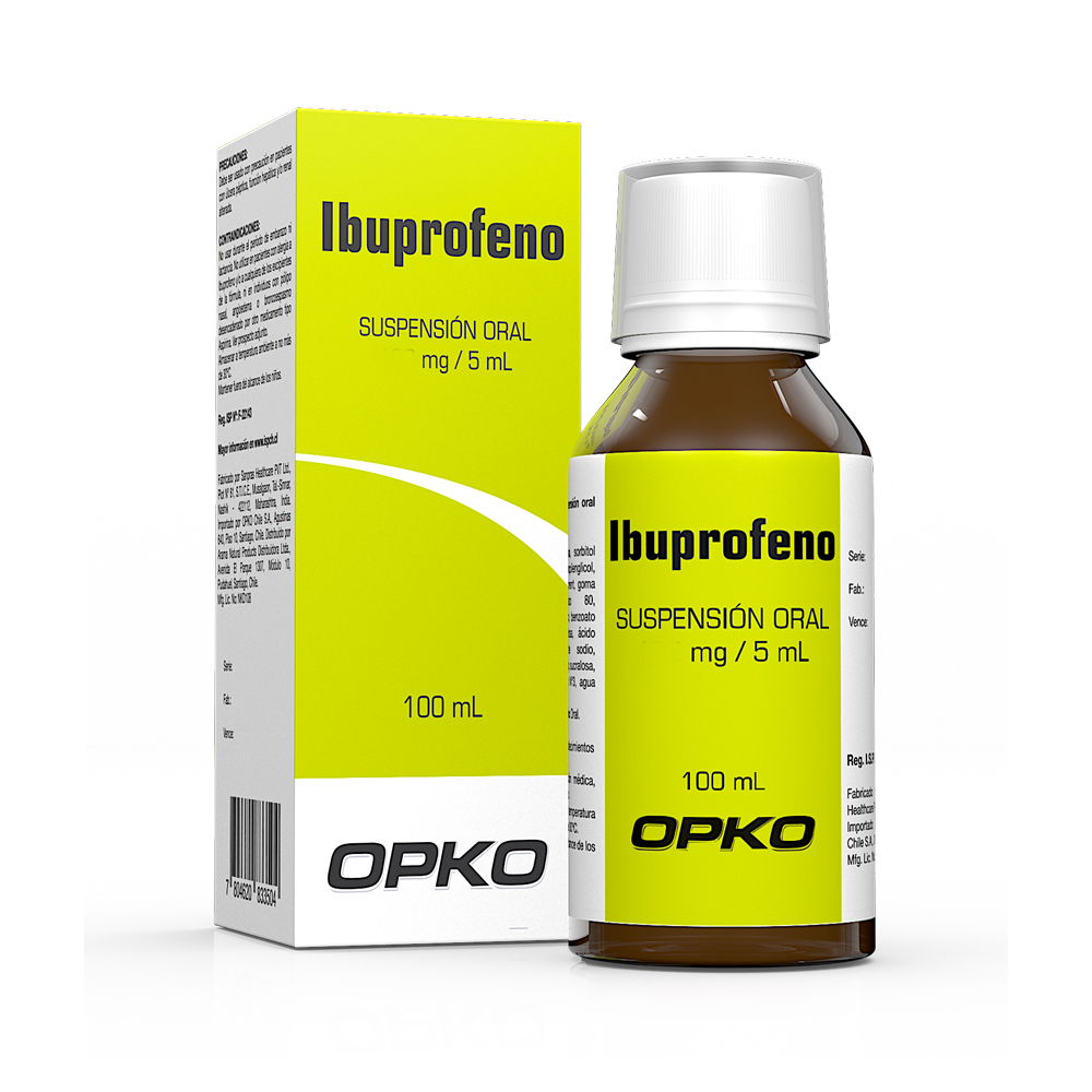 Ibuprofeno 200 mg/5 mL x 100 mL Suspension Oral | Farmacias Ahumada