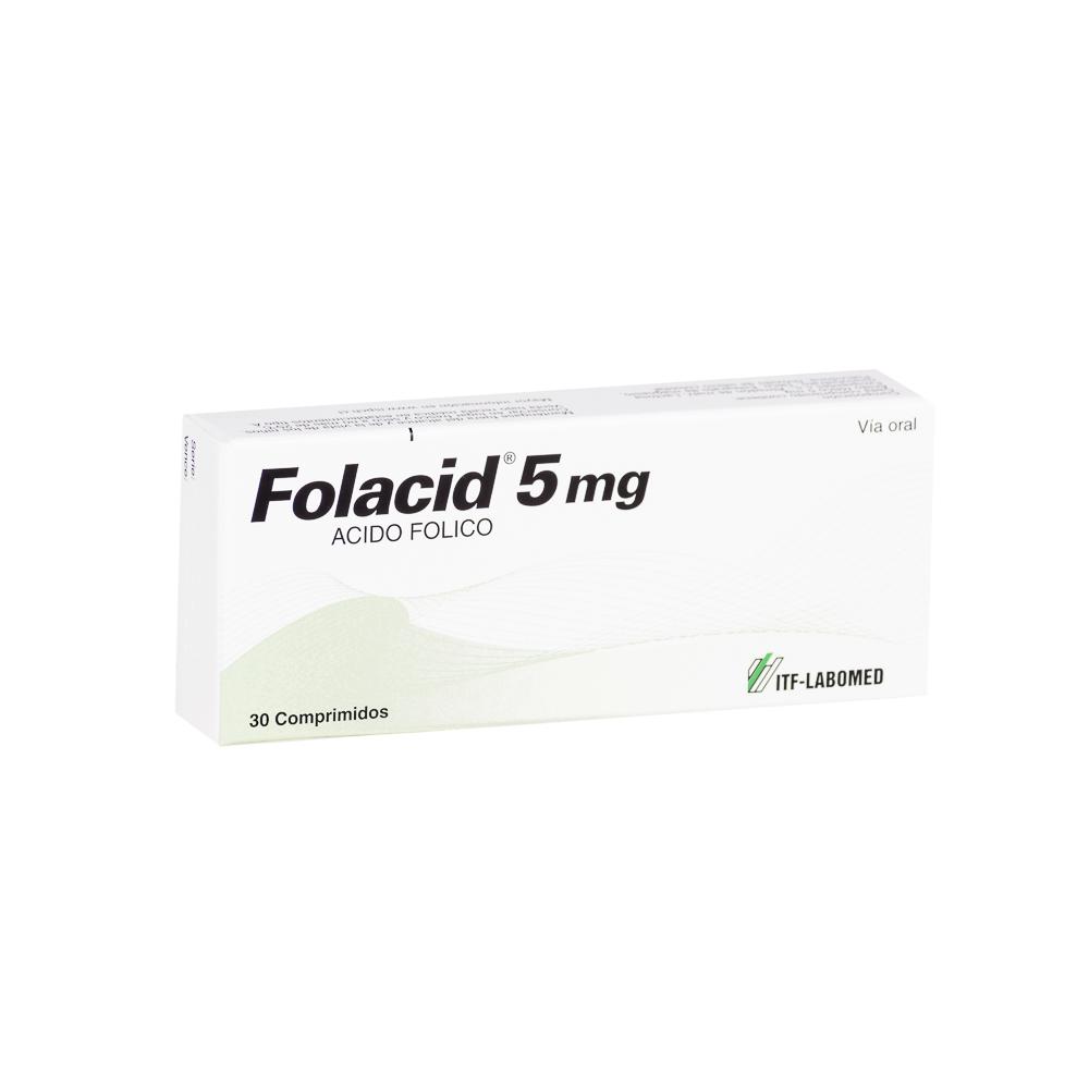 Folacid 5 mg x 30 Comprimidos | Farmacias Ahumada