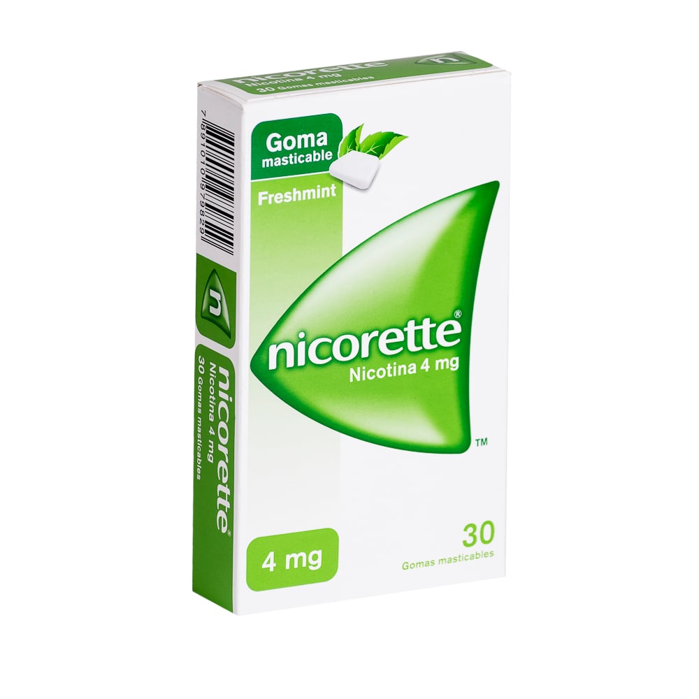 Chicles de Nicotina Nicorette 4mg x 30u