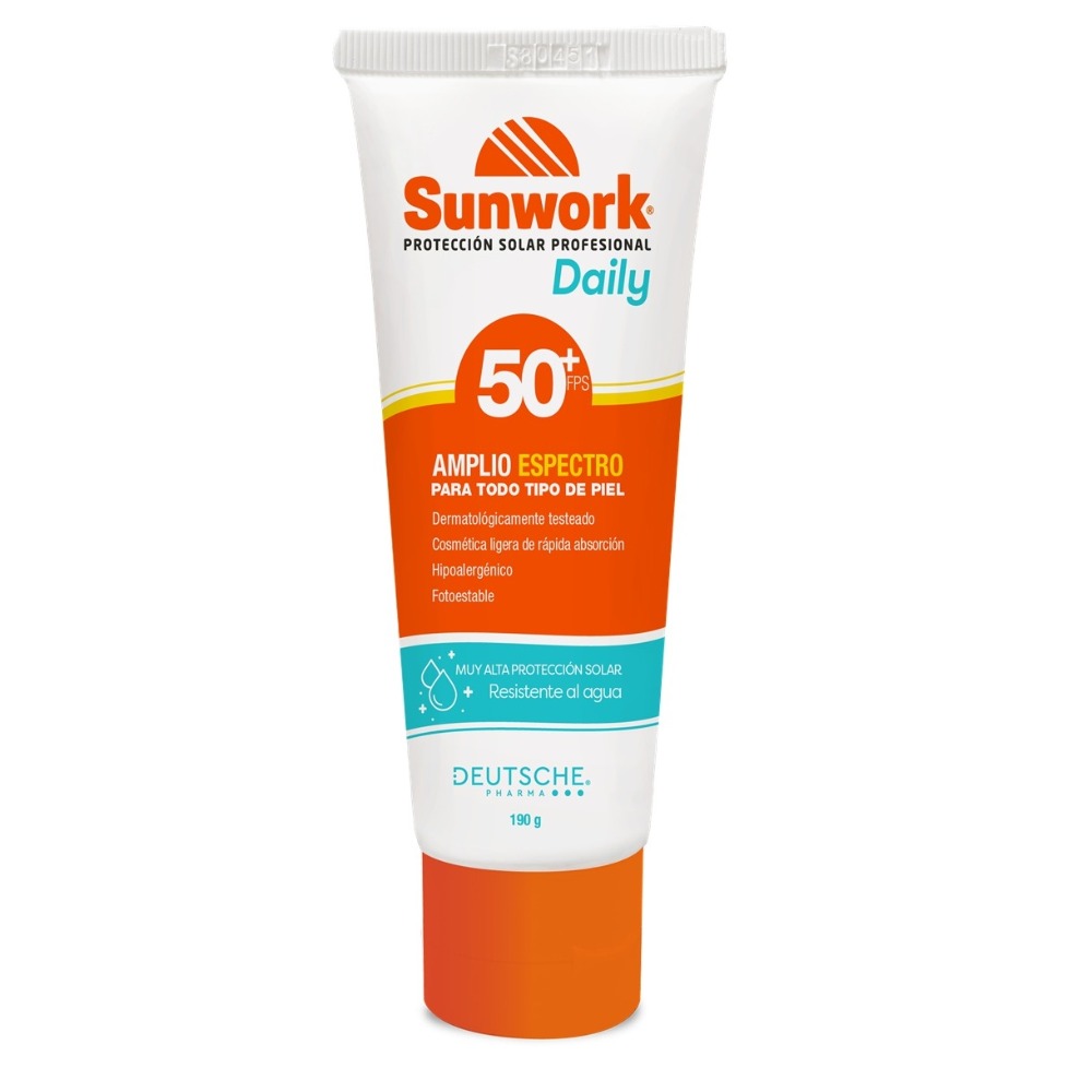 Sunwork Daily FPS 50+ | Protector solar resistente al agua 190 g