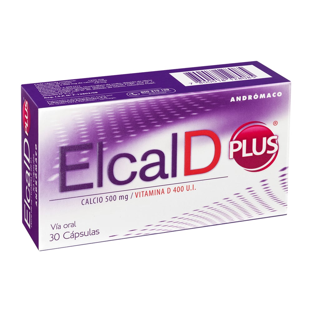Elcal D Plus x 30 Cápsulas | Farmacias Ahumada