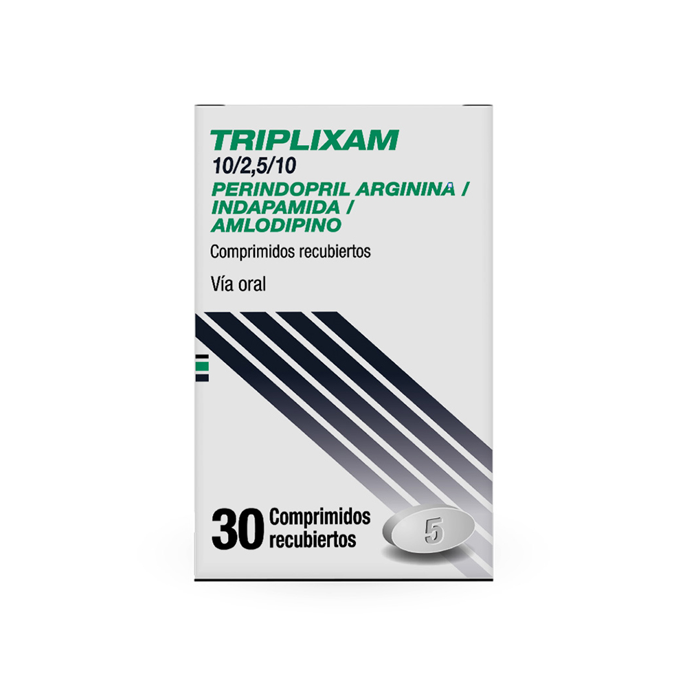 TRIPLIXAM 10/2,5/10 comprimidos recubiertos x30 | Vía oral