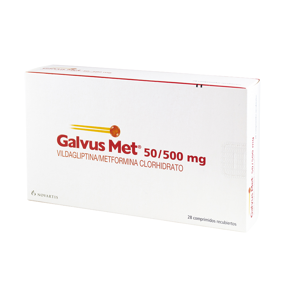 Galvus Met 50 mg/500 mg x 28 Comprimidos Recubiertos | Farmacias Ahumada