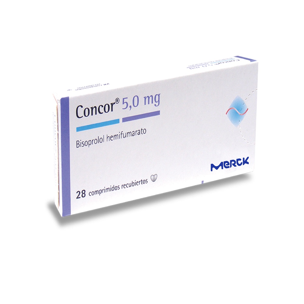 Concor 5 mg x 28 Comprimidos Recubiertos | Farmacias Ahumada