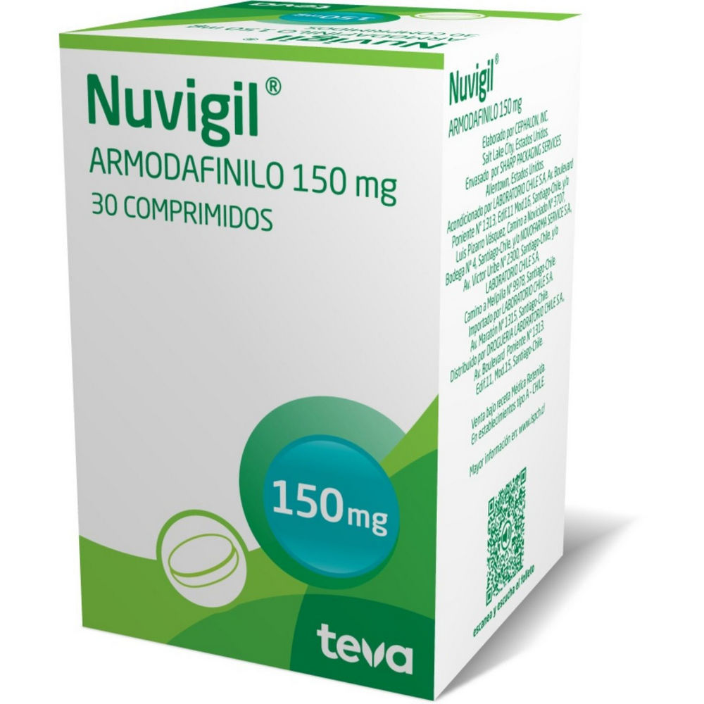 Nuvigil 150 mg x 30 Comprimidos | Farmacias Ahumada
