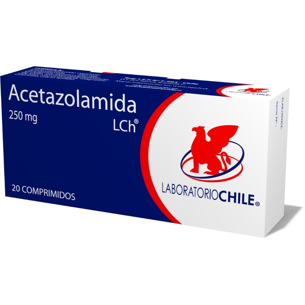 Acetazolamida 250 mg x 20 comprimidos