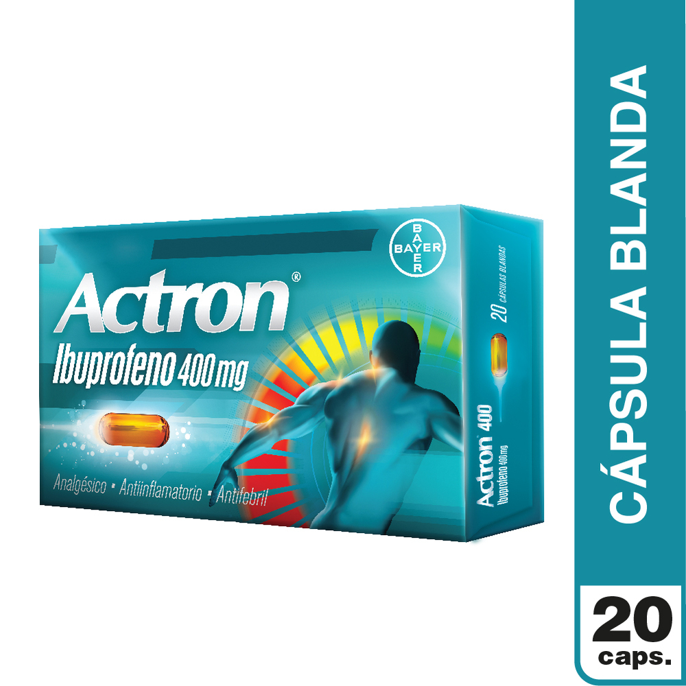 Actron 400mg X 20 Capsulas Blandas | Farmacias Ahumada