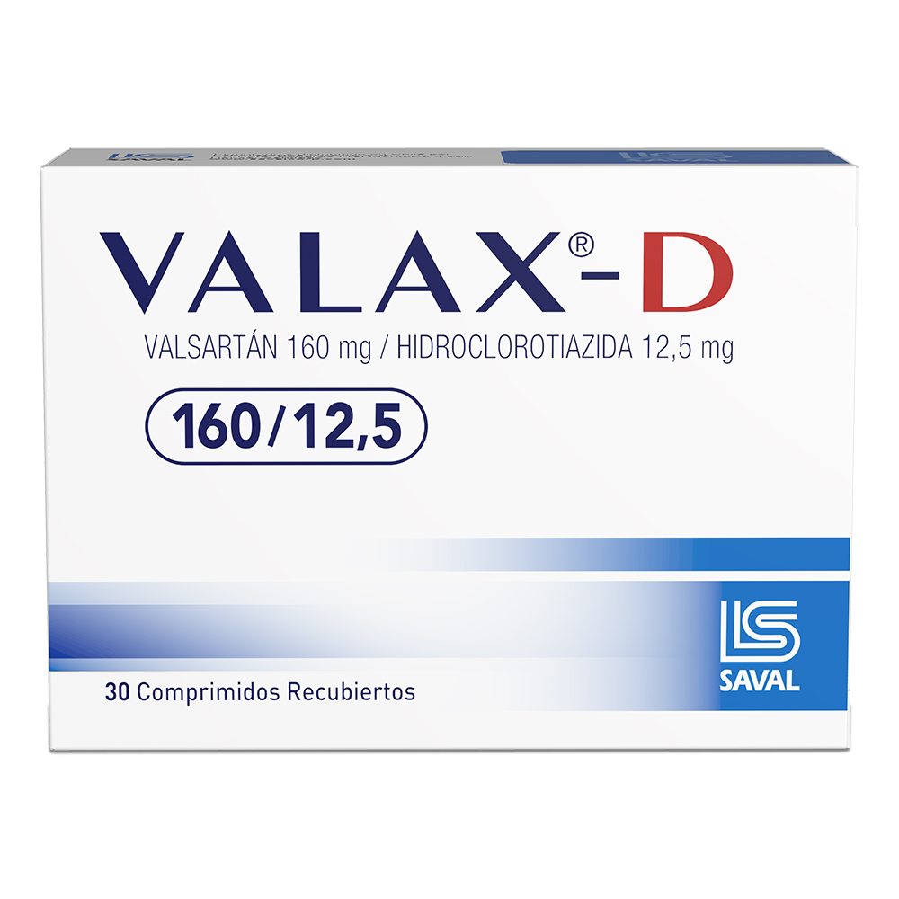 Valax-D 160 mg/12.5 mg x 30 Comprimidos