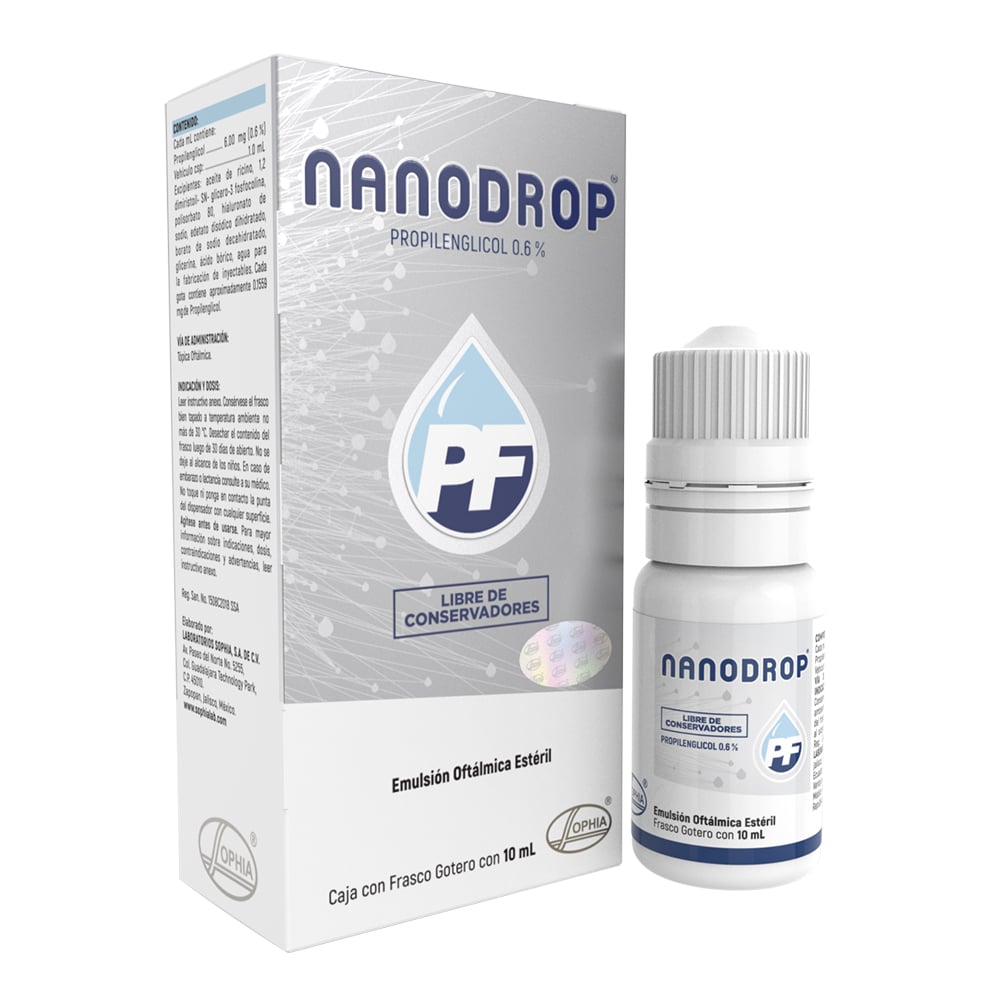 Nanodrop Propilenglicol 0,6 % Emulsión Oftalmológica 10 Ml | Farmacias ...
