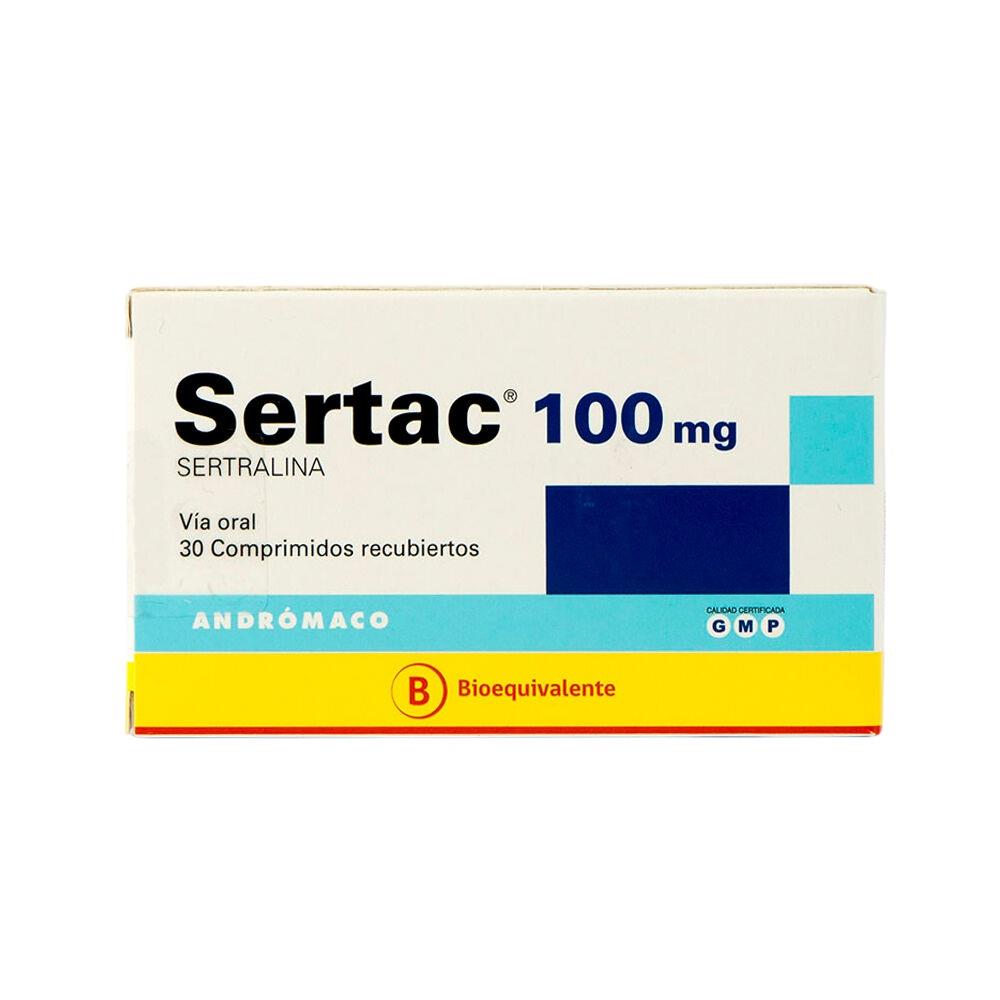 Sertac 100 mg 30 Comprimidos Recubiertos | Farmacias Ahumada