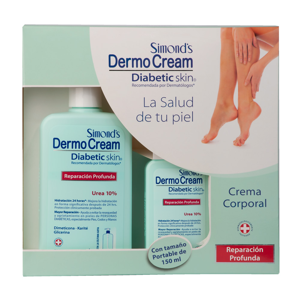 Estuche Dermocream Diabetic Skin 400+150 Sim | Farmacias Ahumada