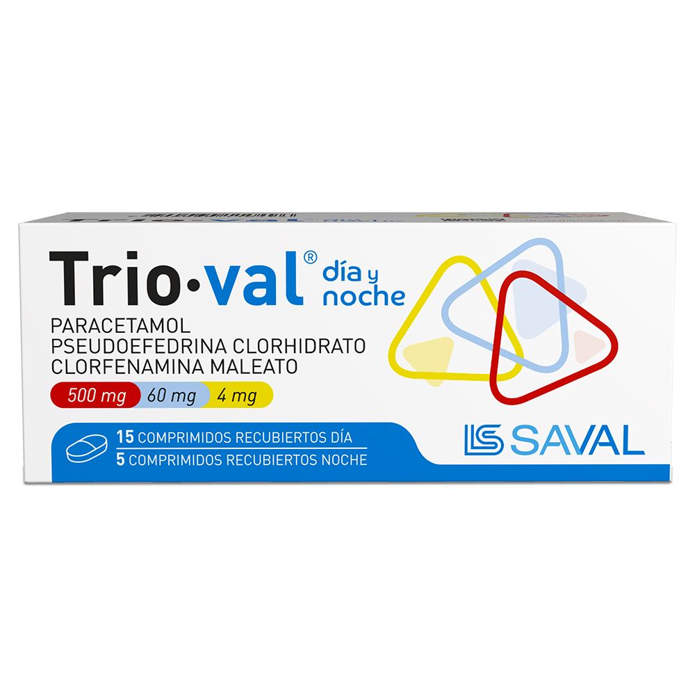 Trioval Dia-Noche x 20 Comprimidos Recubiertos | Farmacias Ahumada