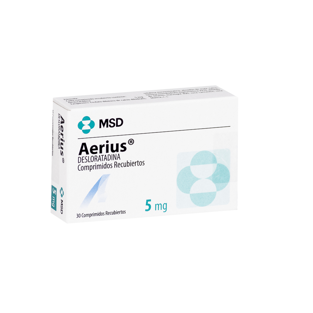 Aerius 5 mg x 30 Comprimidos Recubiertos | Farmacias Ahumada