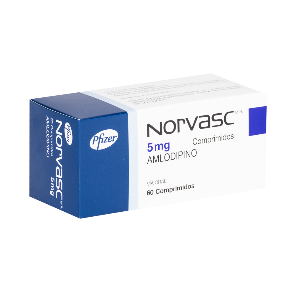 Norvasc 5 mg x 60 Comprimidos | Farmacias Ahumada