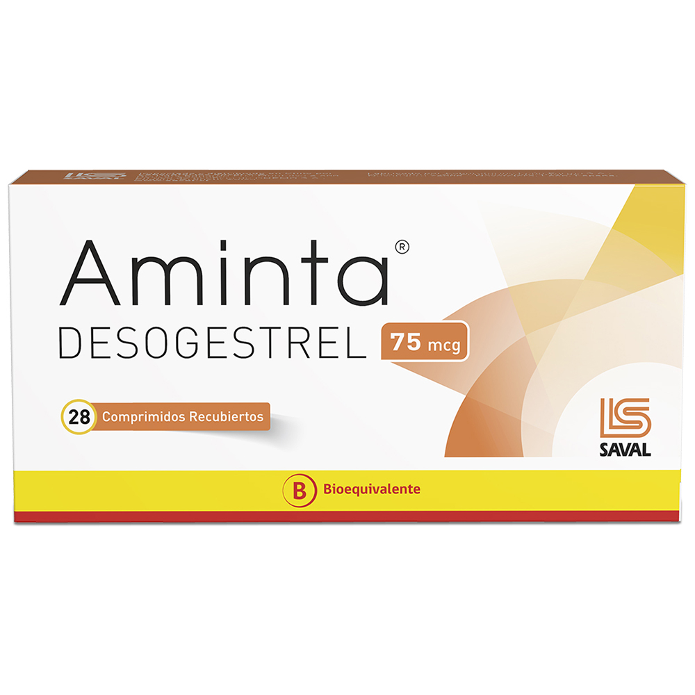 AMINTA Desogestrel 75 mcg 28 comprimidos | Farmacias Ahumada