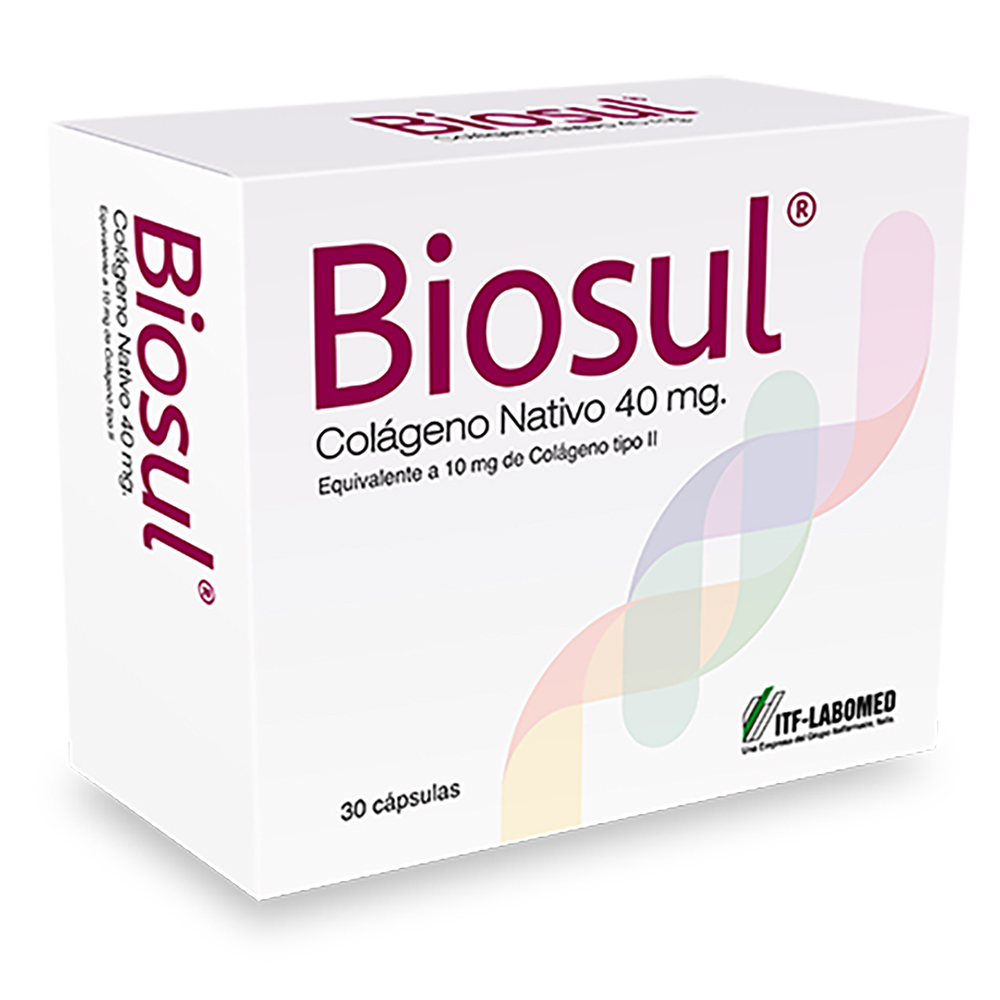 Biosul Colágeno Nativo 40 mg x 30 cápsulas