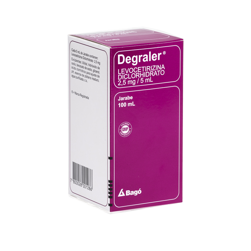 Degraler 2,5 mg/ 5 mL x 100 mL Jarabe | Farmacias Ahumada