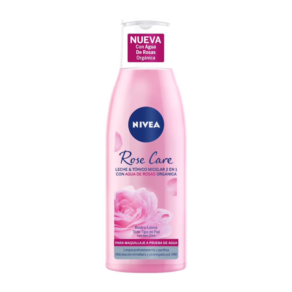 Leche & Tonico Micelar 2 en 1 NIVEA Rose Care 200 ml | Farmacias Ahumada