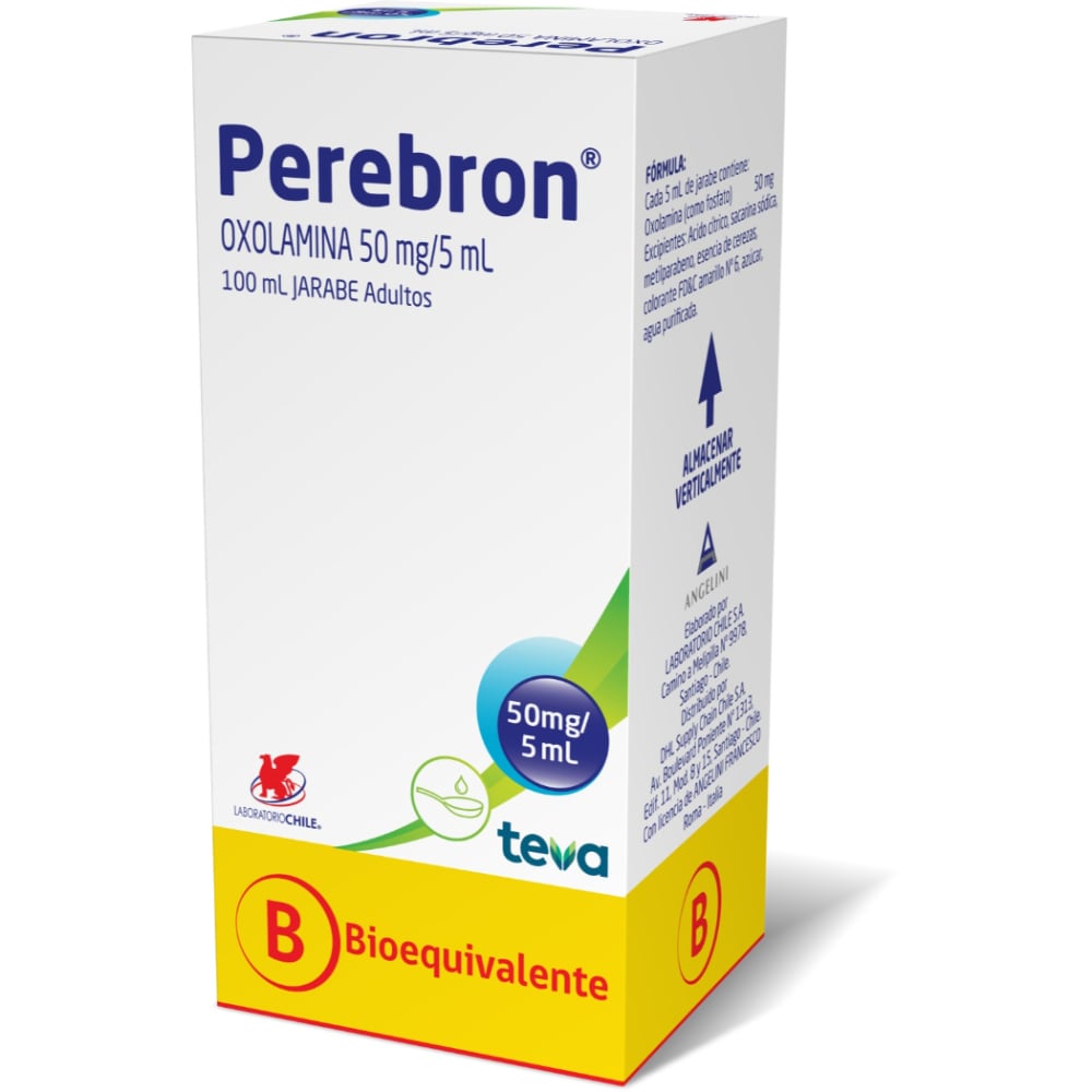 Perebron Adulto 50 mg/5 mL x 100 mL Jarabe | Farmacias Ahumada
