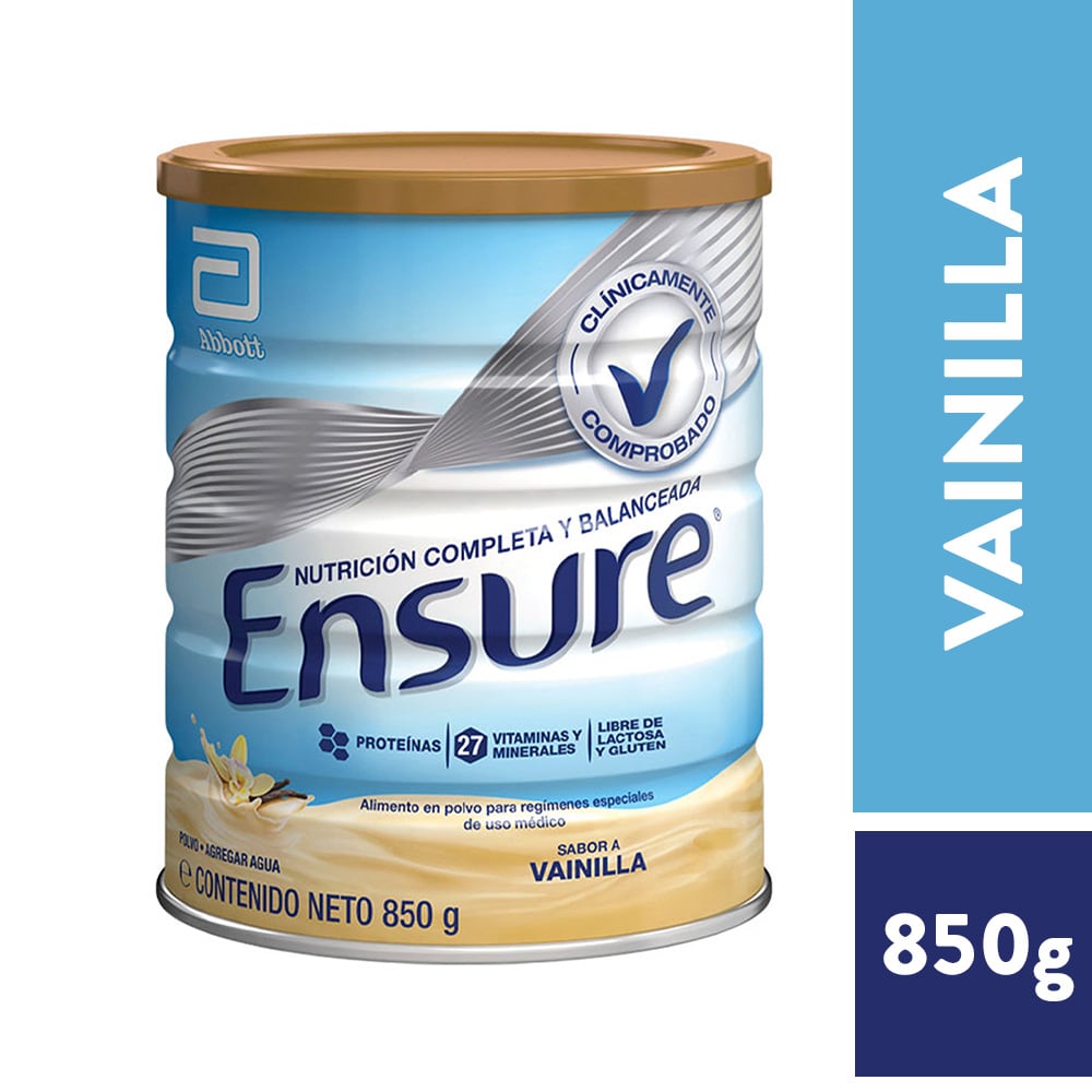 Ensure Vainilla 850 g | Farmacias Ahumada