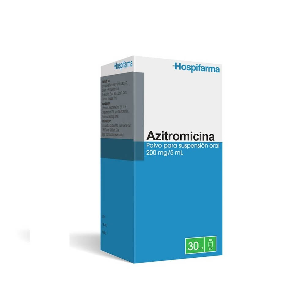 Azitromicina 200 mg/5 ml Polvo Para Suspensión Oral Fco. 30 ml ...